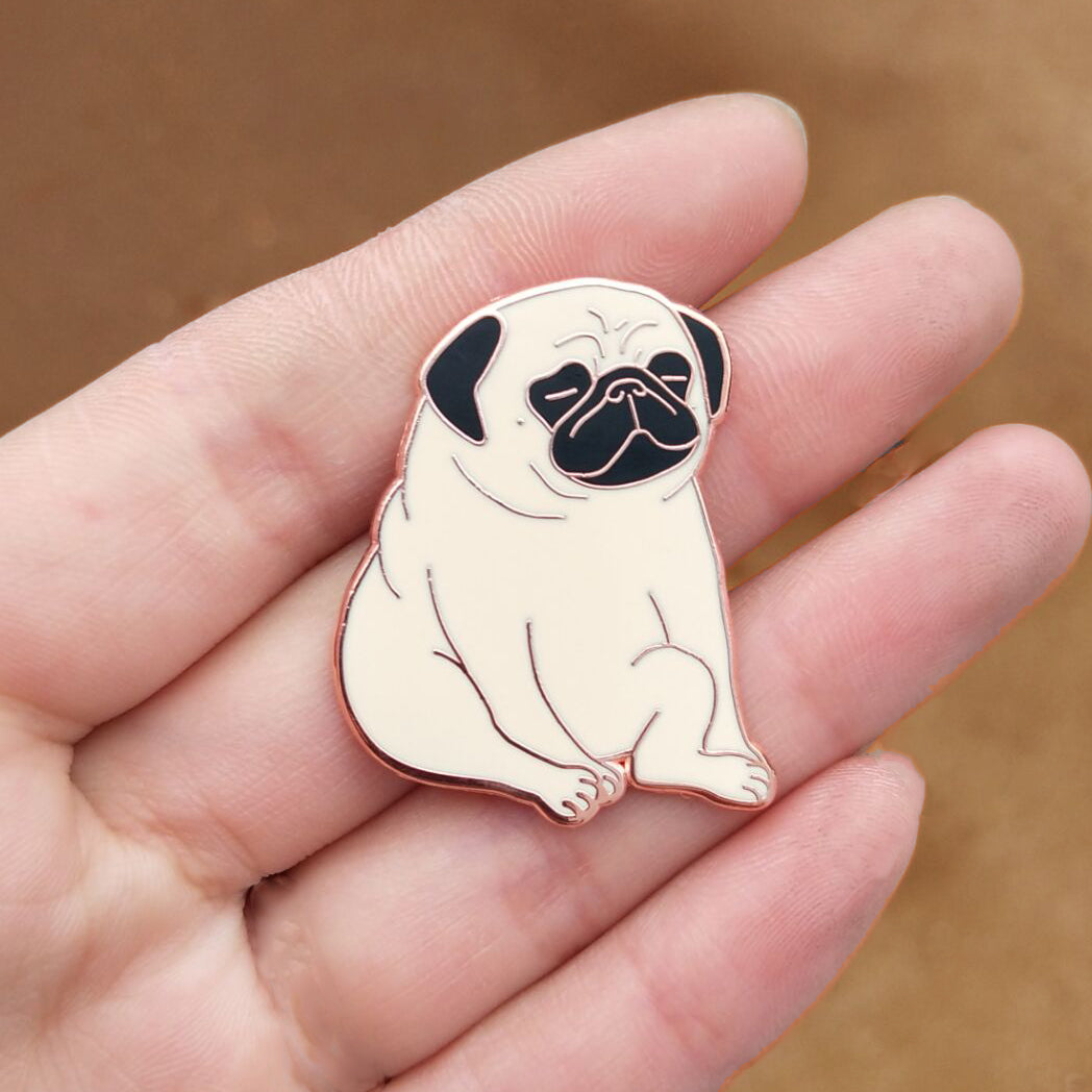 Relaxation Pug Hard Enamel Pin – Pugnacious Pins