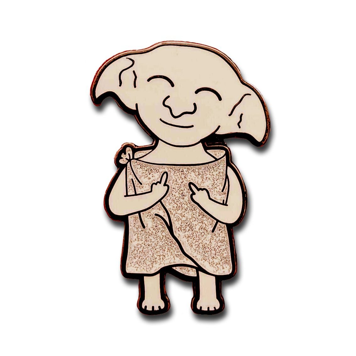 Bad Elf Dobby Hard Enamel Glitter Pin – Pugnacious Pins