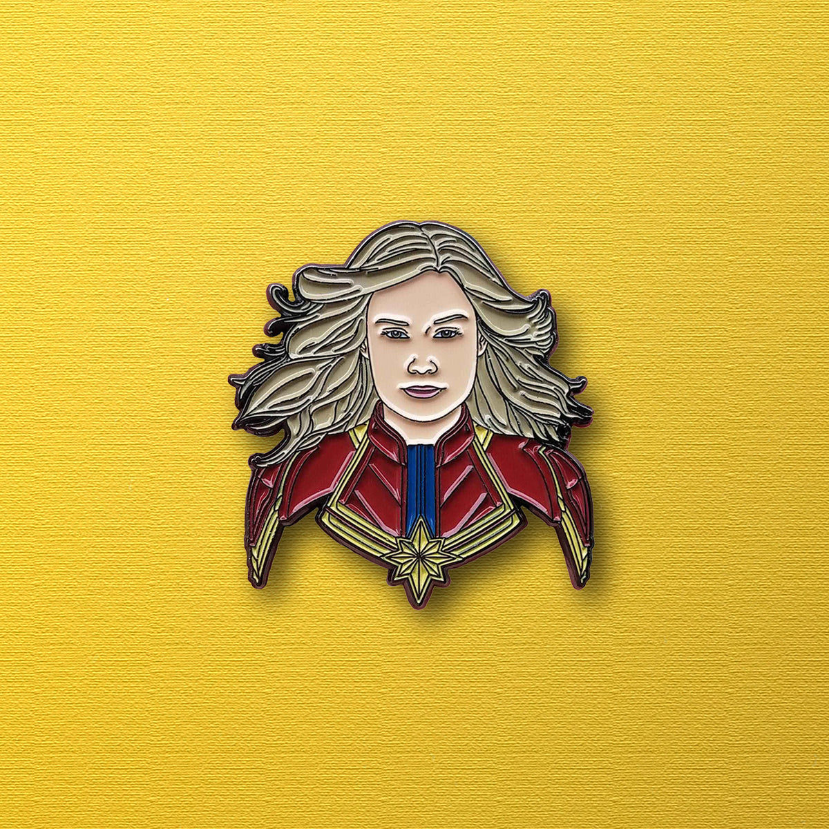 Captain Marvel Enamel Pin – Pugnacious Pins