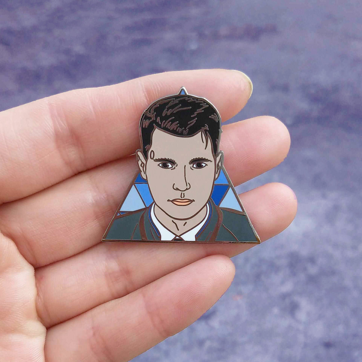 Detroit Become Human Connor Hard Enamel Pin – Pugnacious Pins