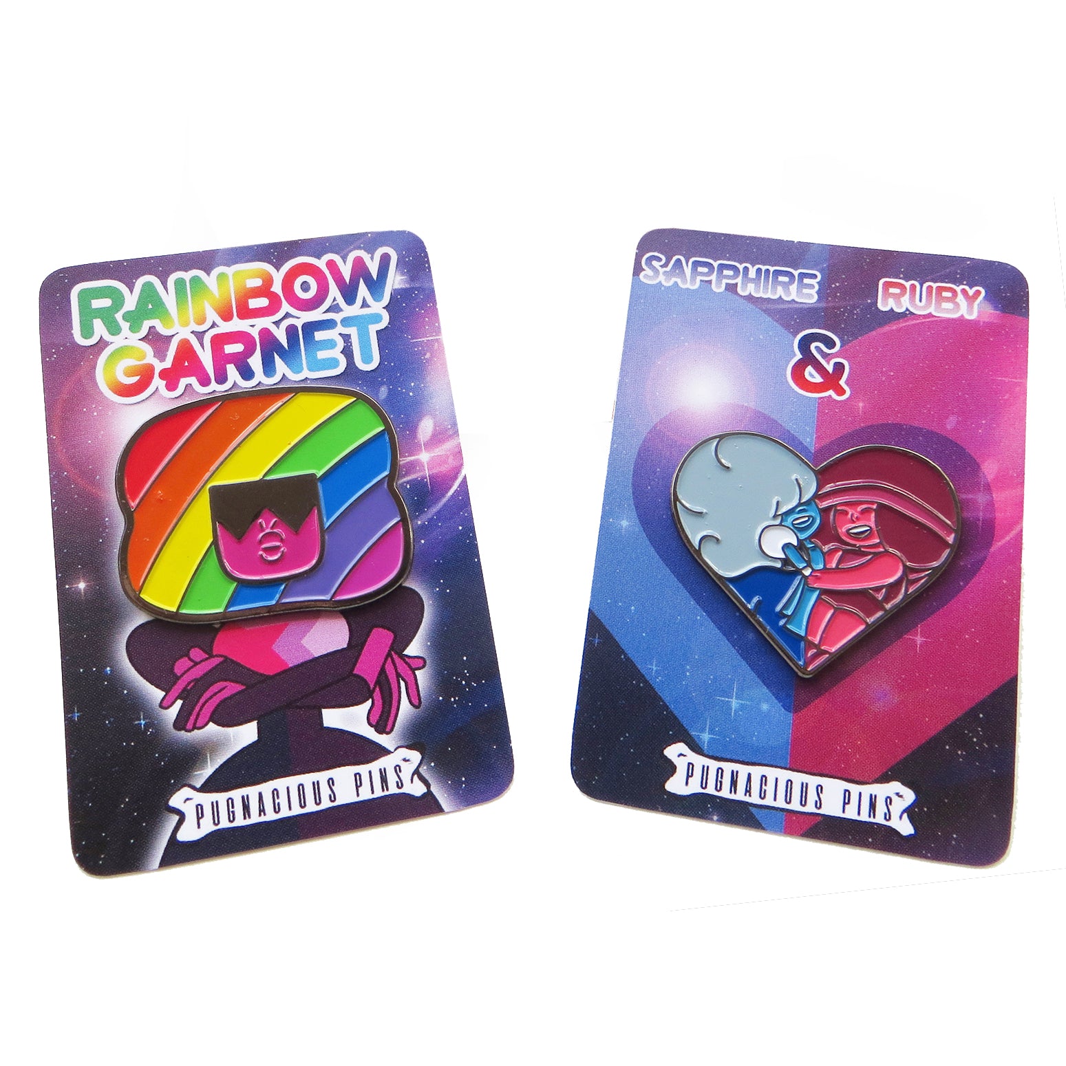 Garnet Ruby And Sapphire Steven Universe Enamel Pins Pugnacious Pins 8312