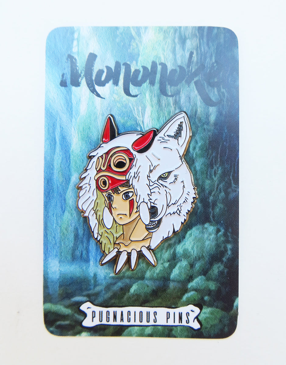 Princess Mononoke Enamel Pin – Pugnacious Pins